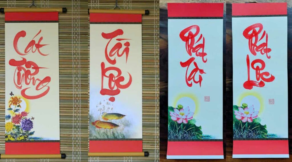 Chúc Tết Với Câu Đối 4 Chữ-Hình ảnh câu đối Tết đẹp - Tranh Thư Pháp ...